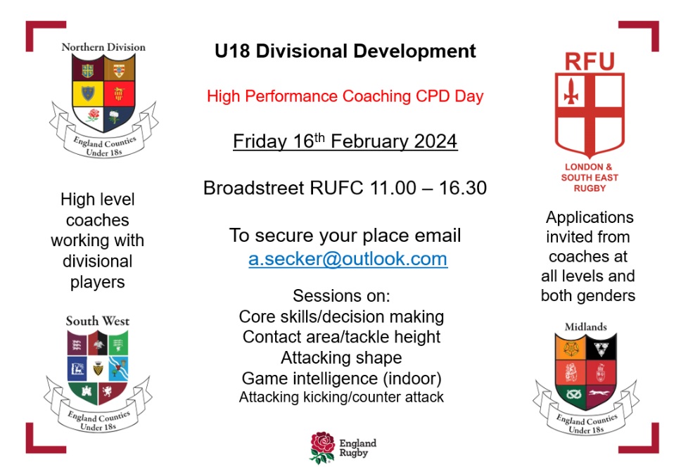 Yorkshire RFU - News - U18 Division Development Day