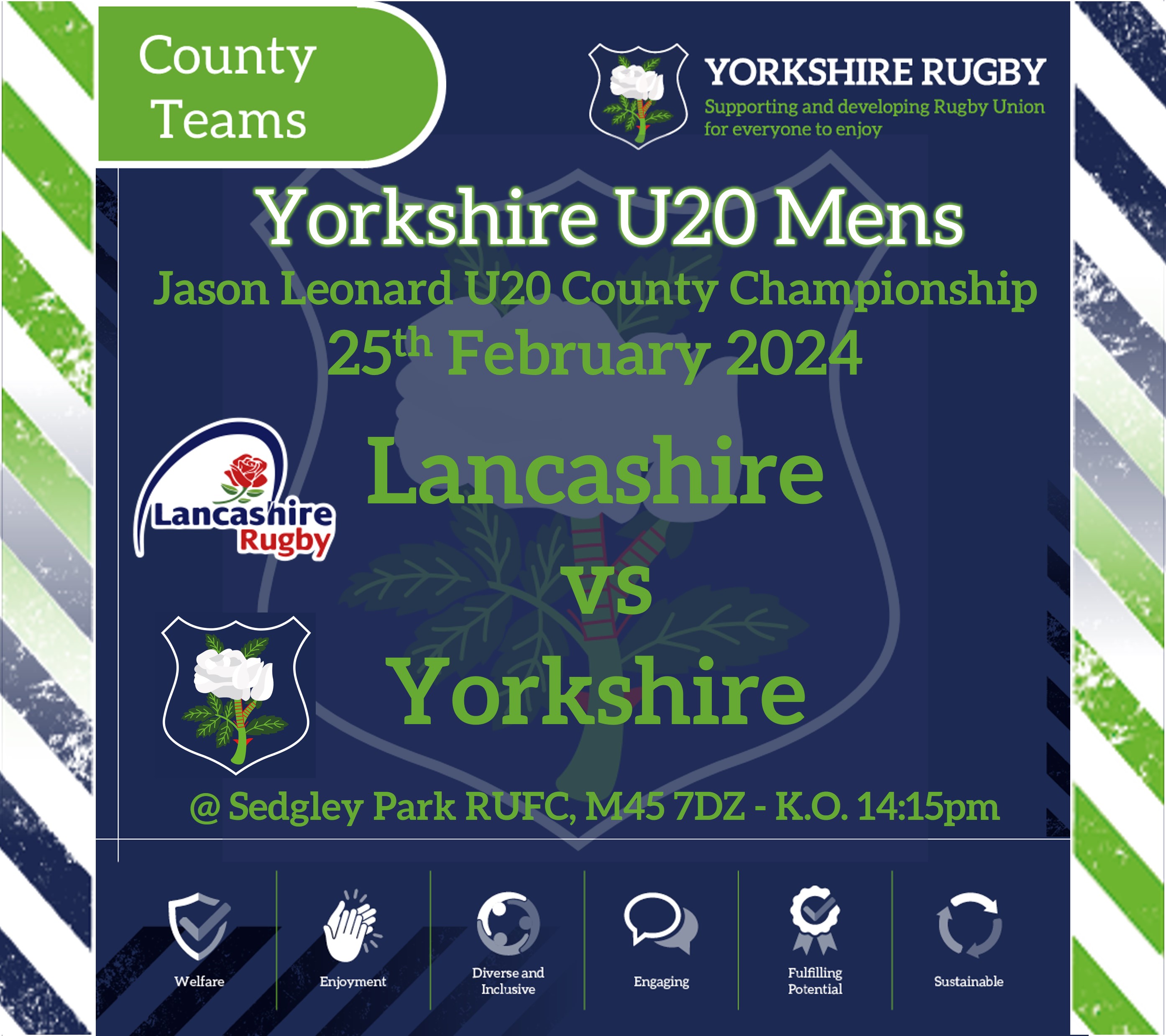 Yorkshire RFU - News - Yorkshire County U20s fixture