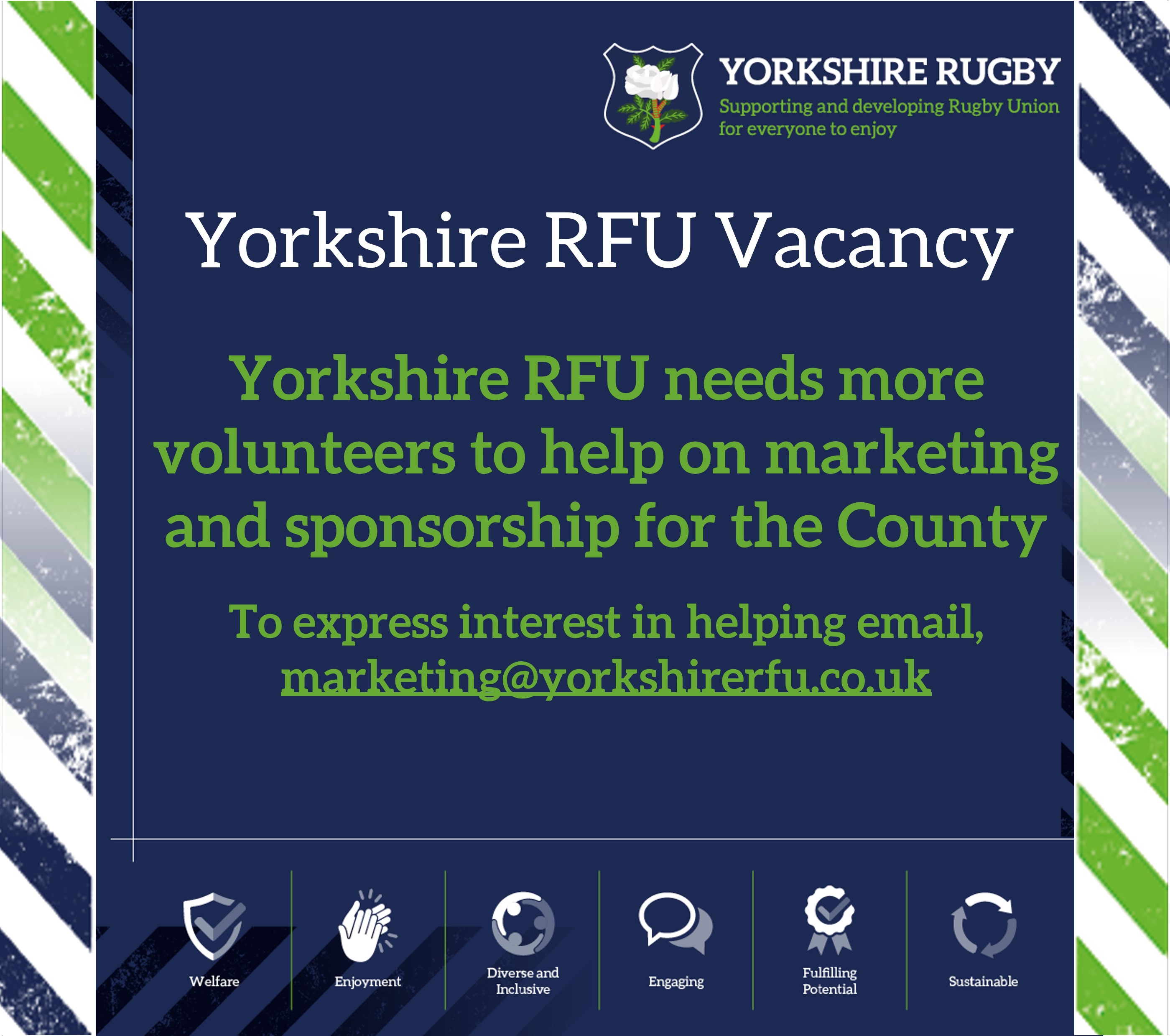 Yorkshire RFU - News - Yorkshire RFU Volunteers Request