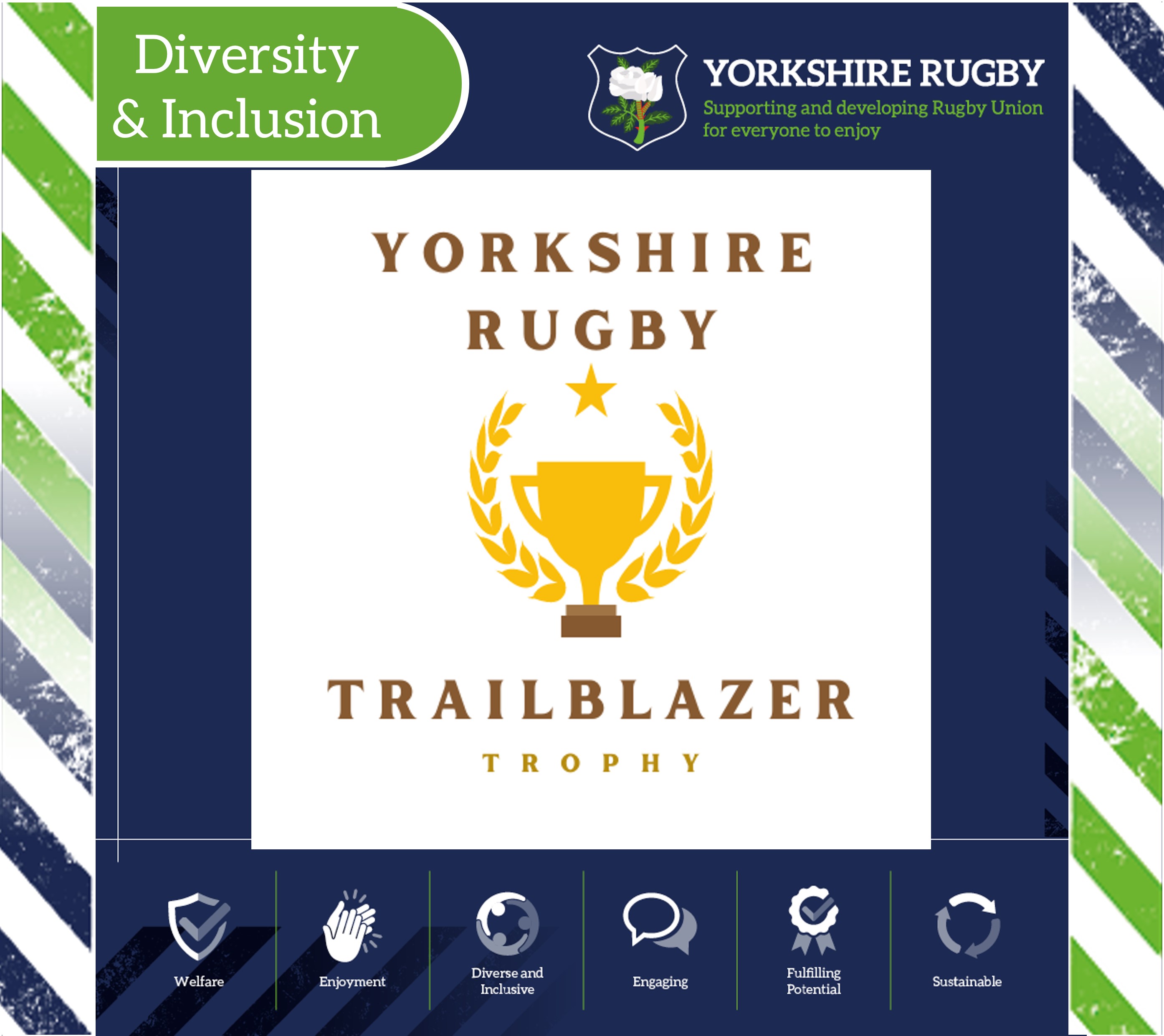 Yorkshire RFU - News - Yorkshire Rugby Trailblazer Trophy for Diversity ...