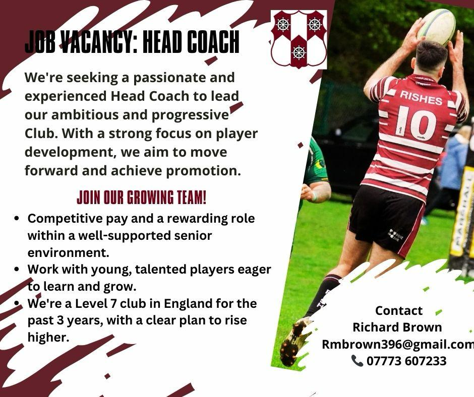 Yorkshire RFU - News - Old Rishworthians RUFC Head Coach