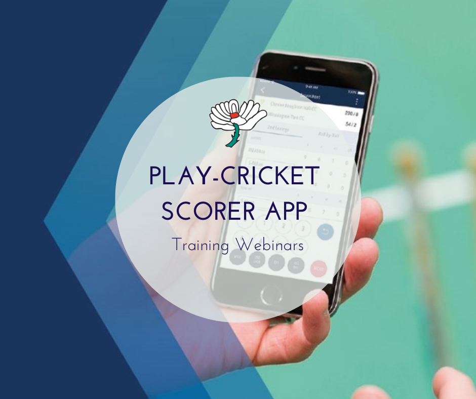 Yorkshire Cricket Board - News - Play-Cricket Scorer App - Training ...