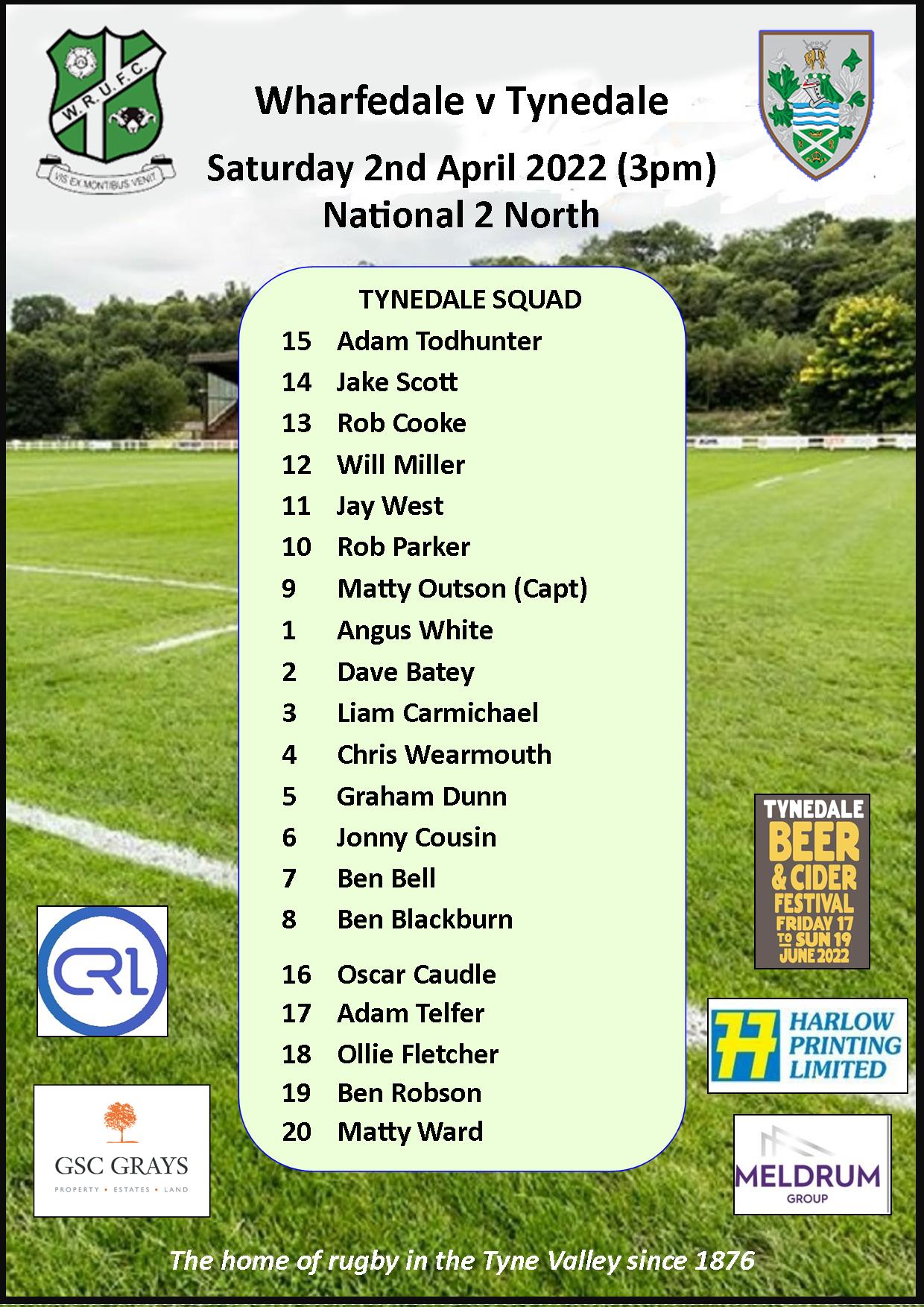 Wharfedale 37 Tynedale 42