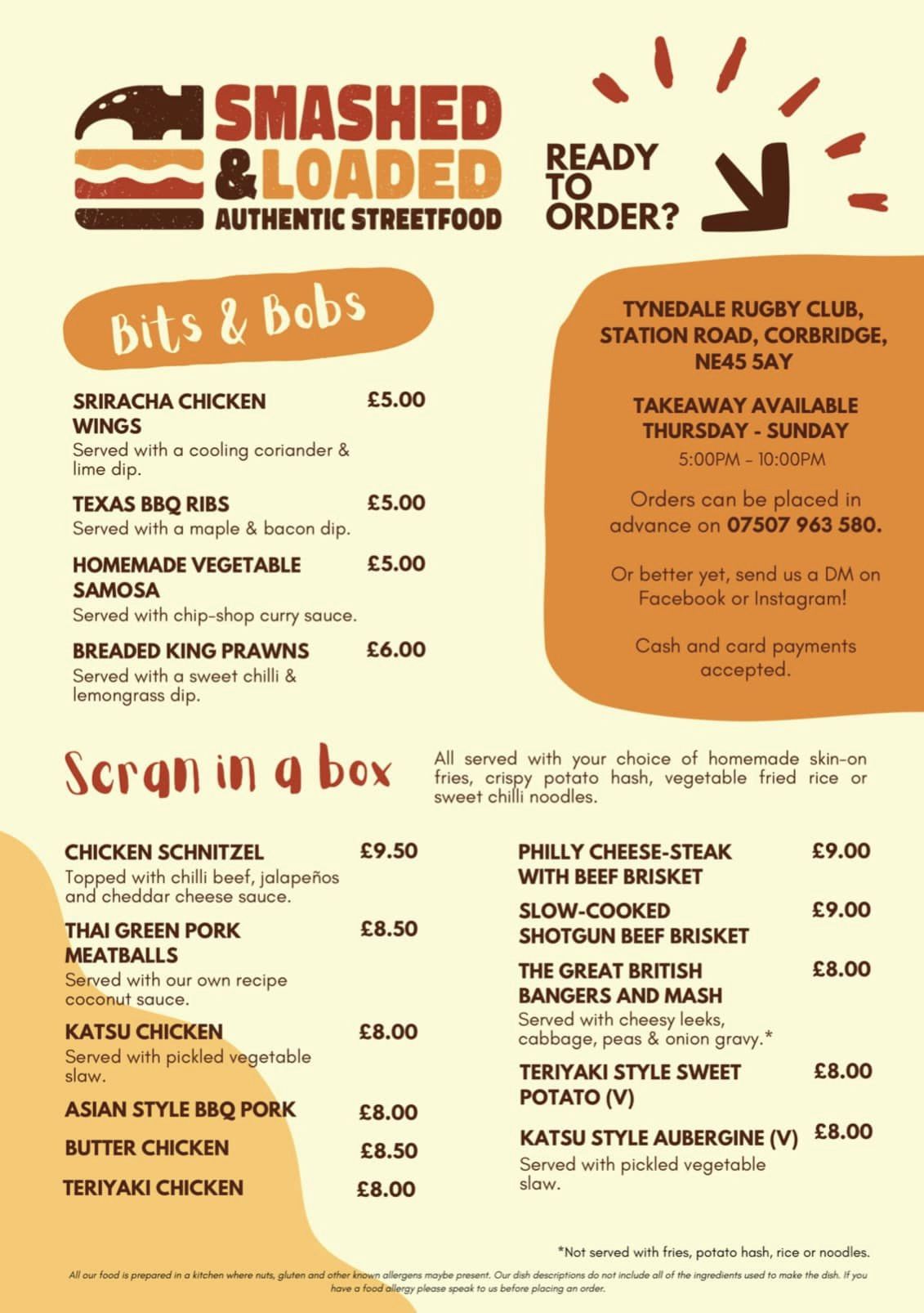 Smashed & Loaded at Tynedale RFC