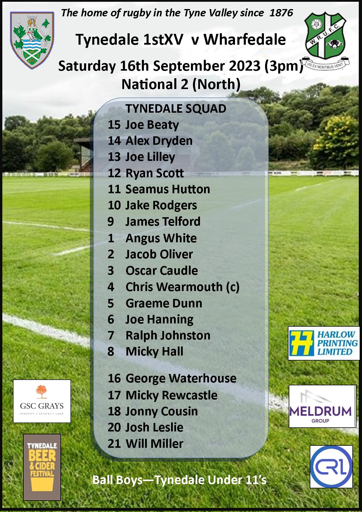 Tynedale 22 Wharfedale 24