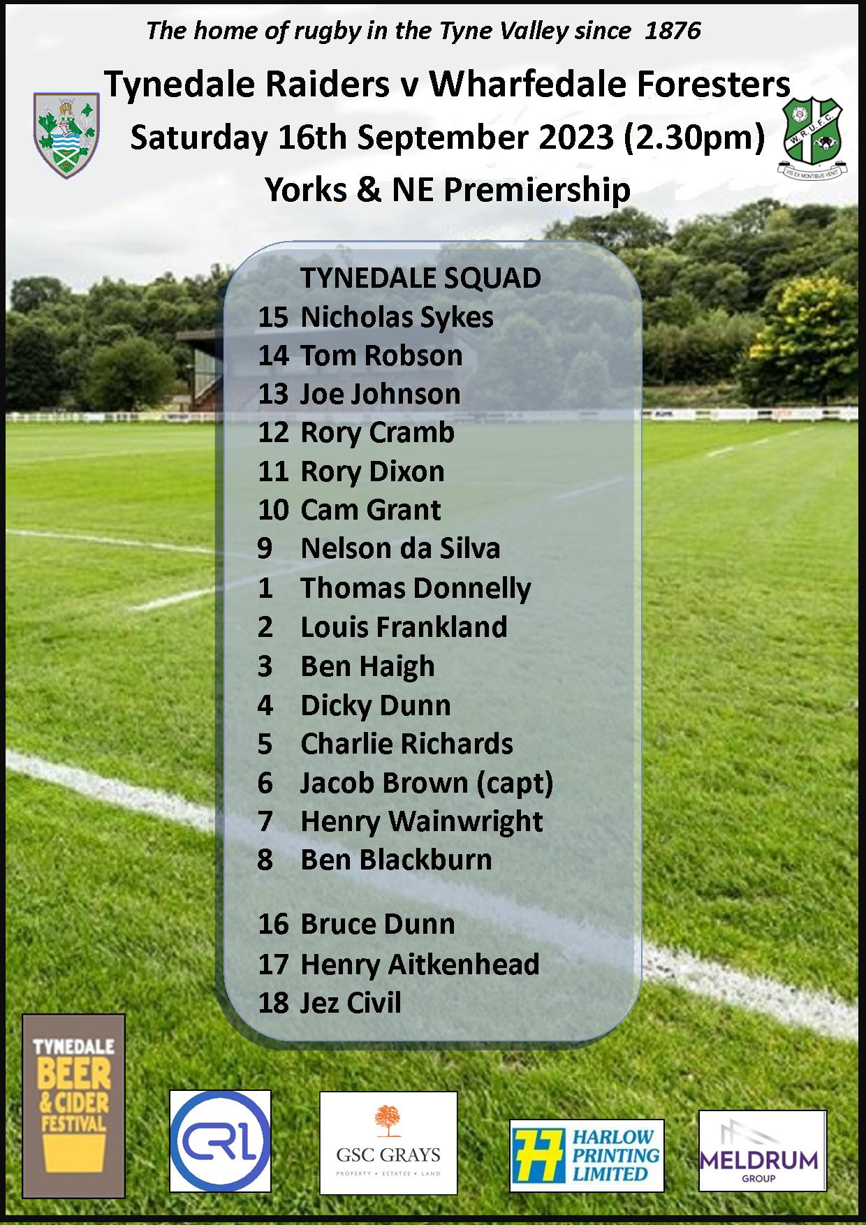 Tynedale 22 Wharfedale 24
