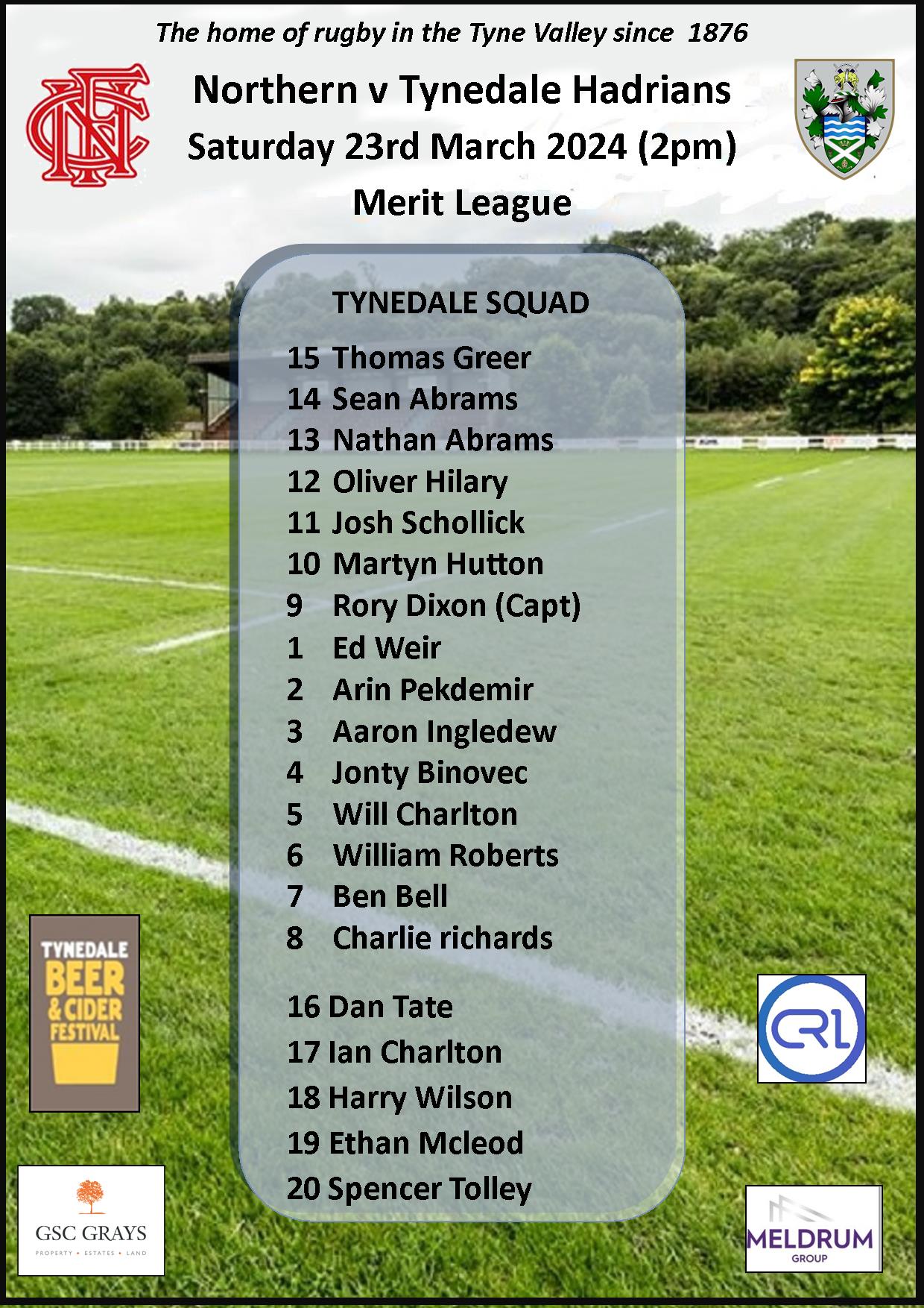 TYNEDALE 34 HULL RUFC 36
