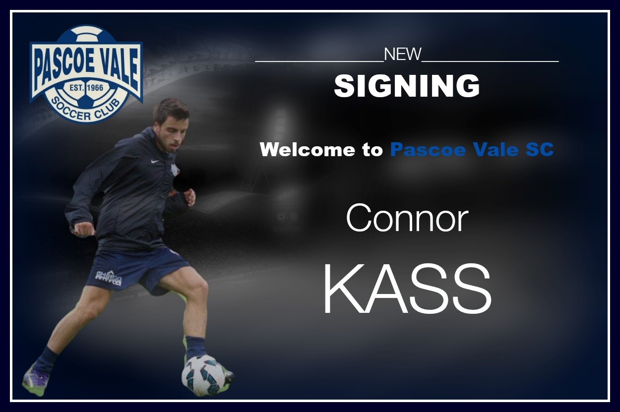 ANNOUNCEMENT | NEW SIGNING CONNOR KASS - PASCOE VALE SOCCER CLUB